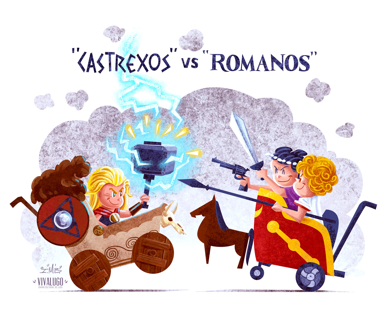 Ilustracións do Arde Lucus ...¡Viva! - Viva Lugo