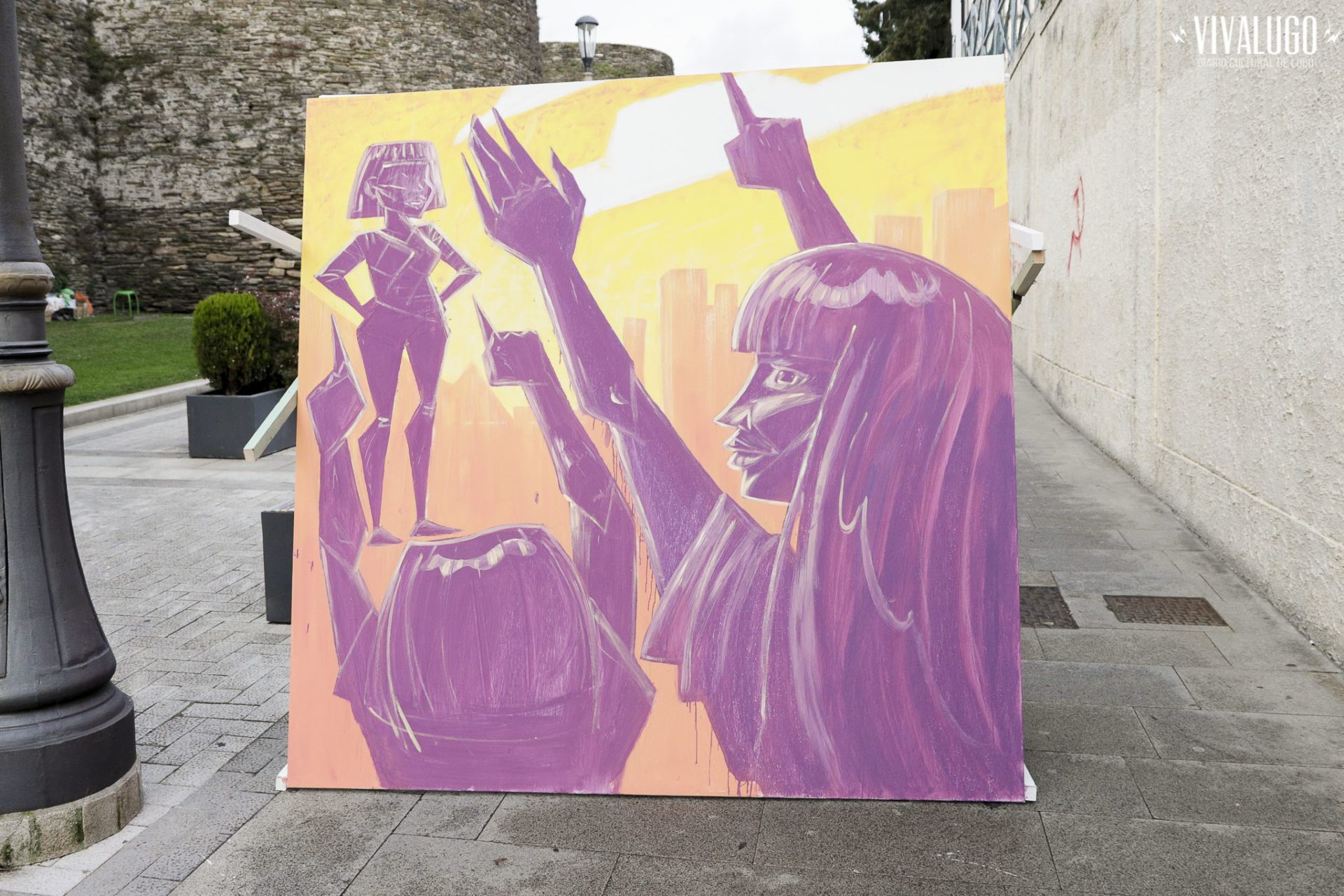 Ana Santiso gaña o I Combate Mural de Lugo - VivaLugo