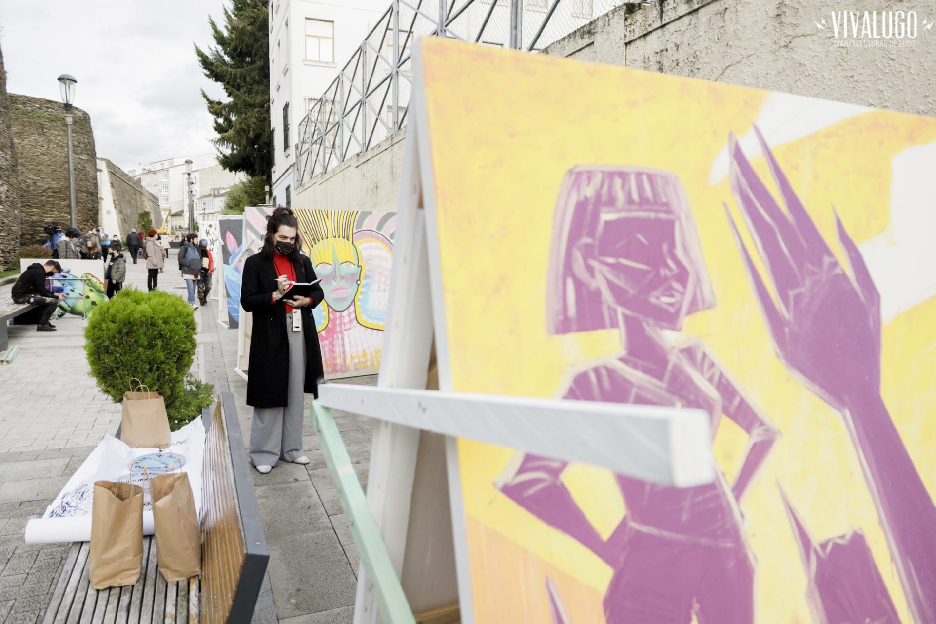 Ana Santiso gaña o I Combate Mural de Lugo - VivaLugo